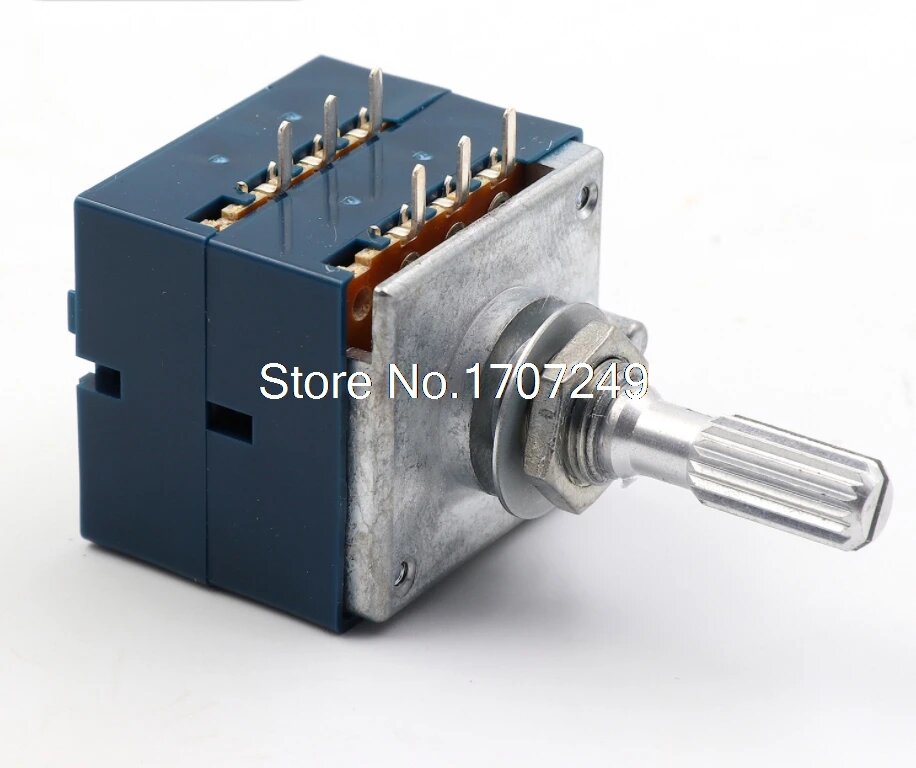 Потенциометр стерео ALPS RK27 20KAX2