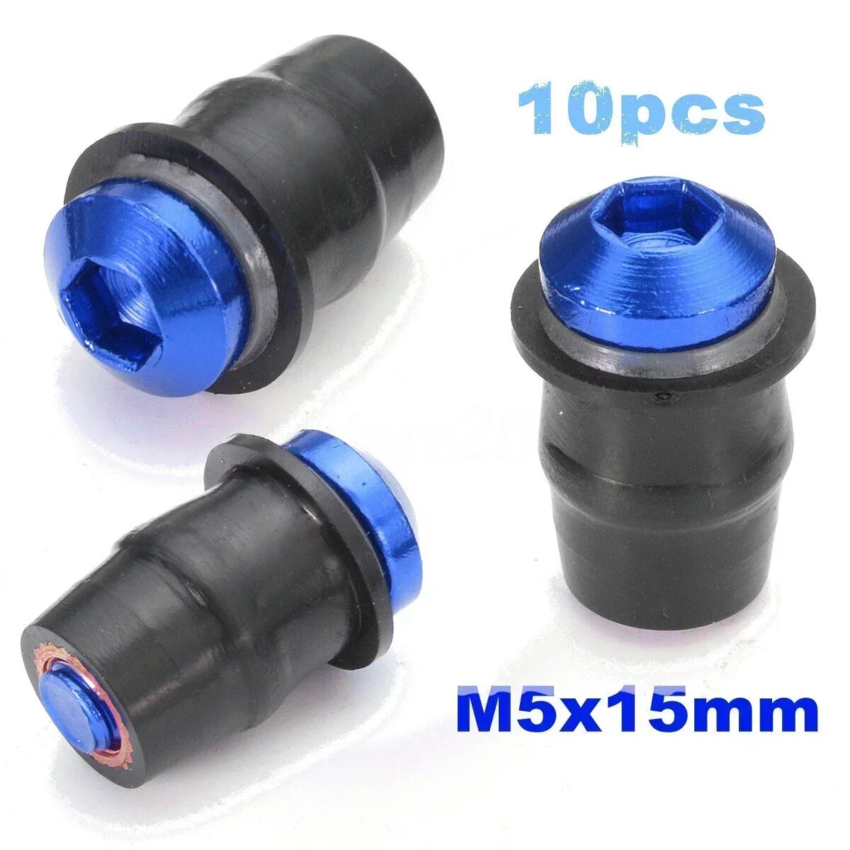 10 шт. M5x15 мм винты для мотоцикла, синие