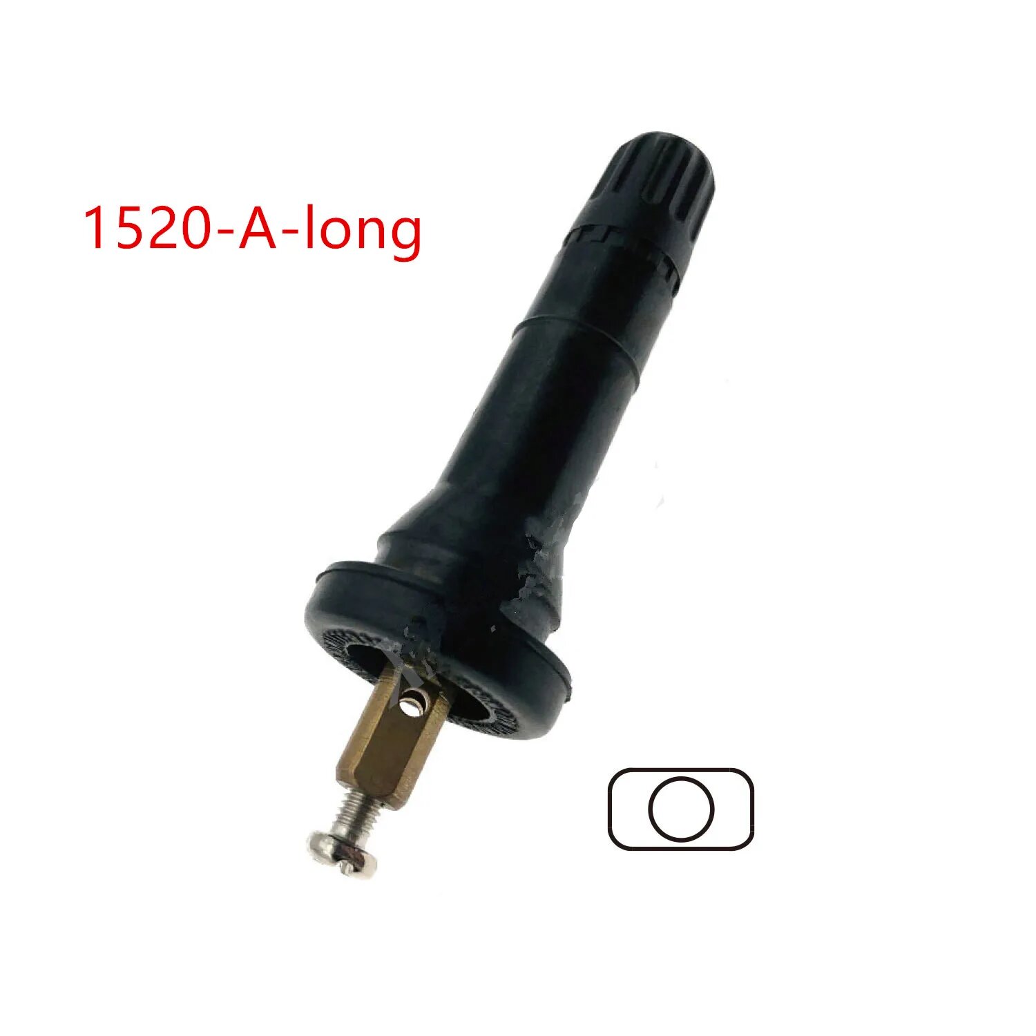 Комплект из 4 резиновых вставок для датчиков давления в шинах TPMS, замена для клапанов 1520-A-LONG