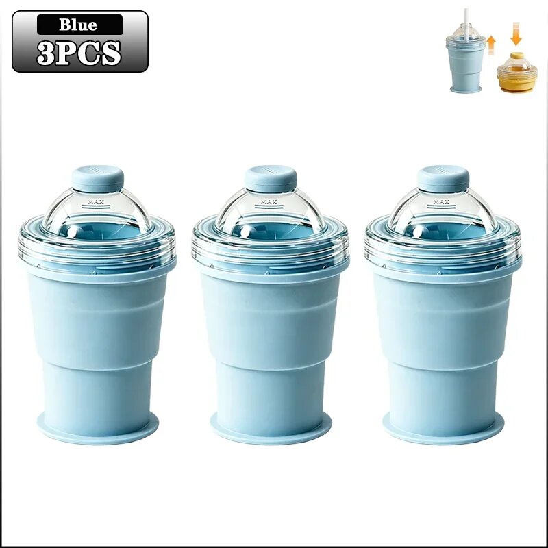 Силиконовая кружка-форма для льда Blue-3pcs