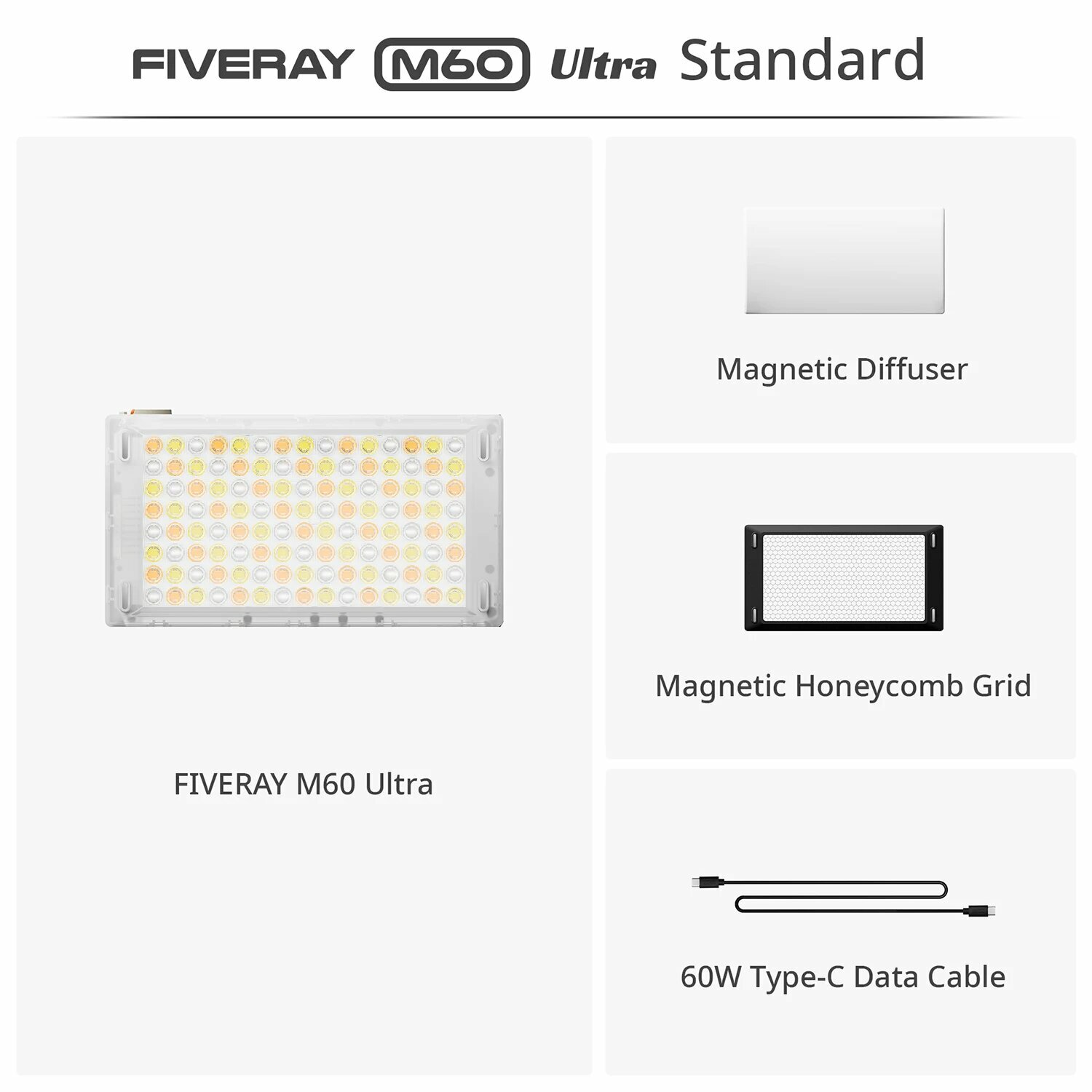 ZHIYUN FIVERAY M60 Ultra RGB видеосвет 60Вт