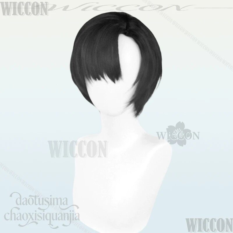 Чёрный wig Костюм Blue Archive учитель-сенсей