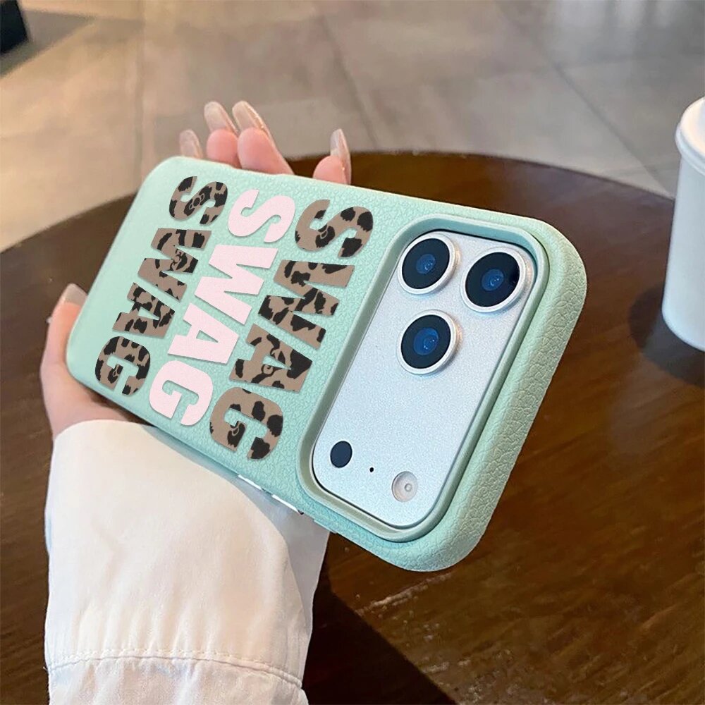 Силиконовый чехол Swag для iPhone 16, 15, 14, 13, 12, 11, Green-SCZ03