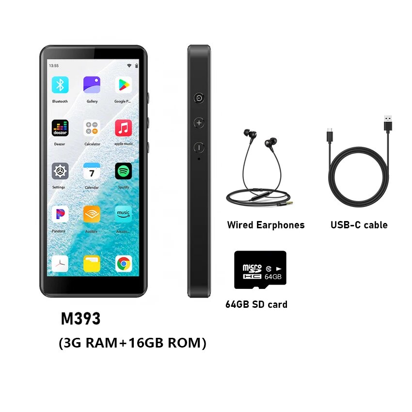 Leyuee M508 Pro MP3-плеер, 64GB