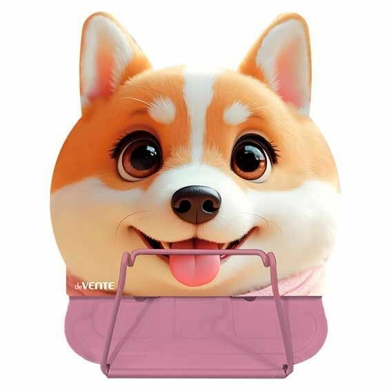 Подставка для книг deVENTE "My Little Corgi", 8063634 металлическая, в форме корги, 18х18,5см