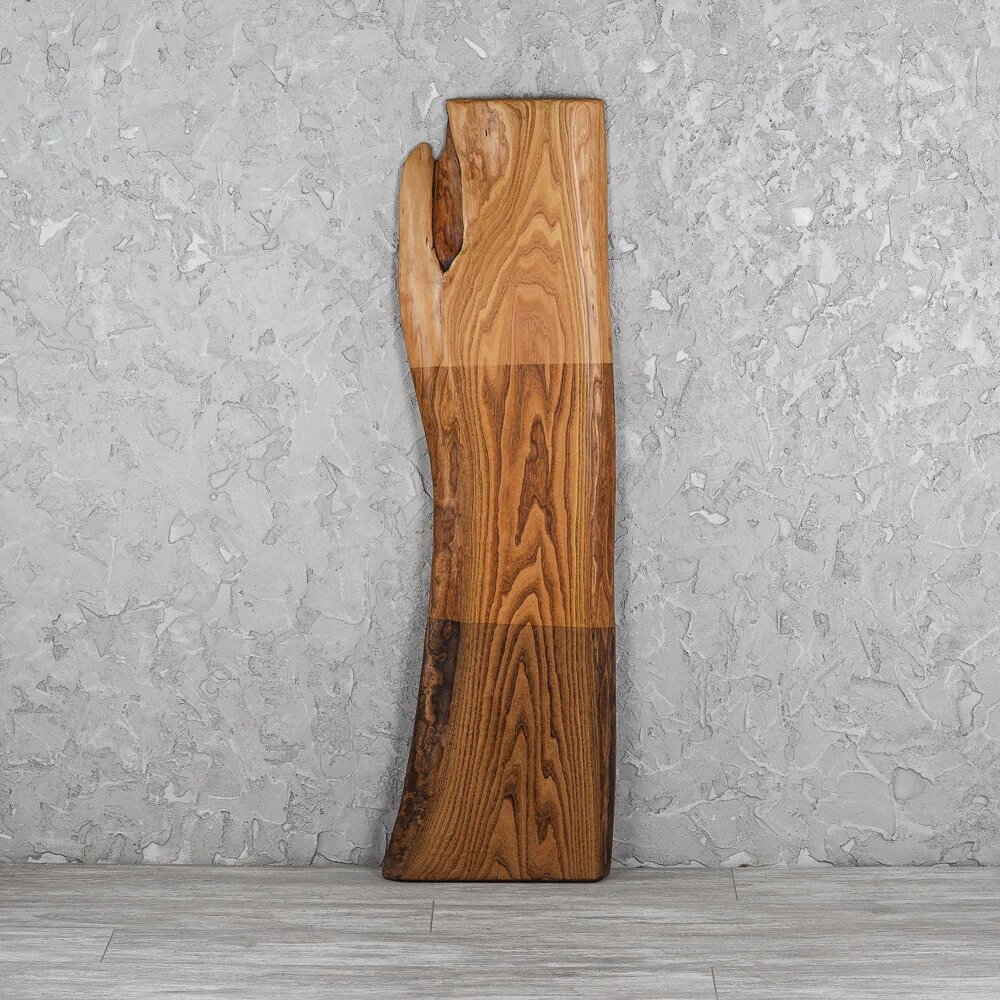 Слэб Décor of Today, Ясень Д 125xШ 30xГ 5, живой край, разноцветный