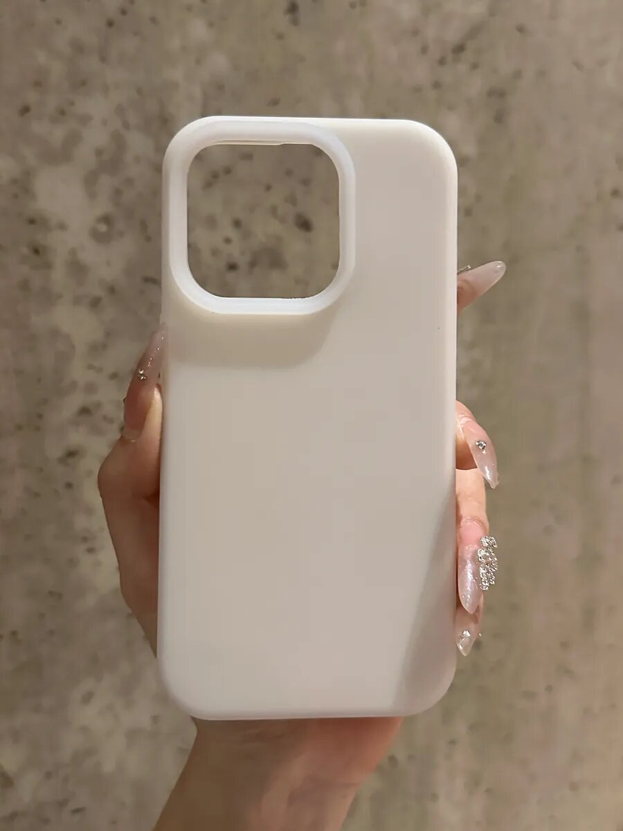 Чехол О'кейси, для iPhone 15 Pro, белый, накладка, защита камеры