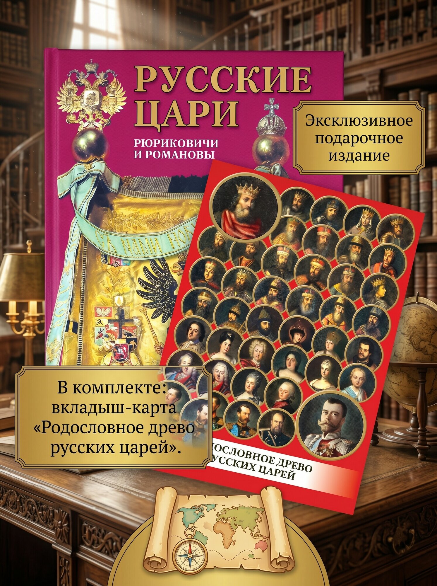 Книга Медный всадник Русские цари. Рюриковичи. Романовы, иллюстрированный альбом, подарочное издание, твердый переплет
