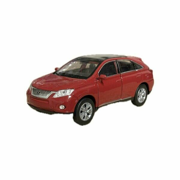 Модель машины металлическая 1:38 Lexus RX 450h, пруж. мех, красный