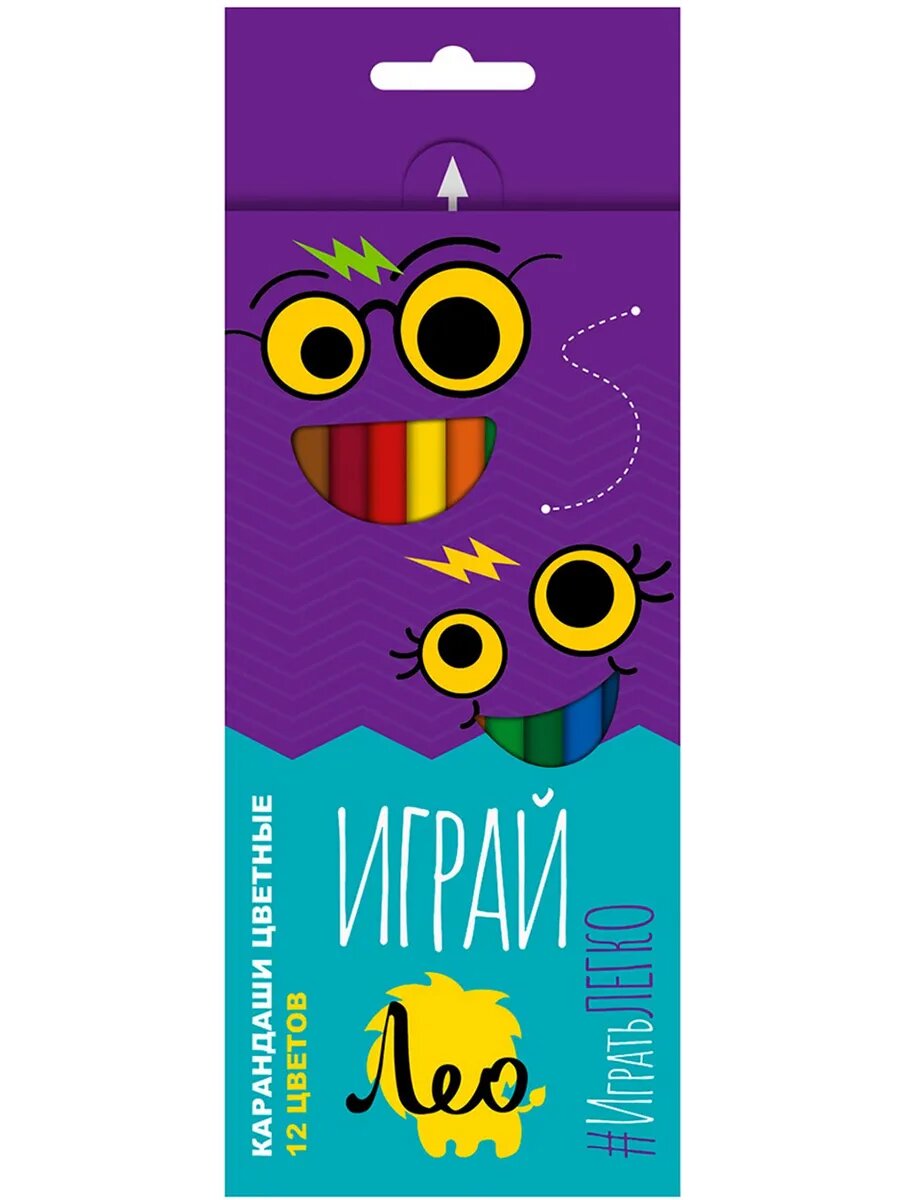 Карандаши цветные Играй, 12 цветов