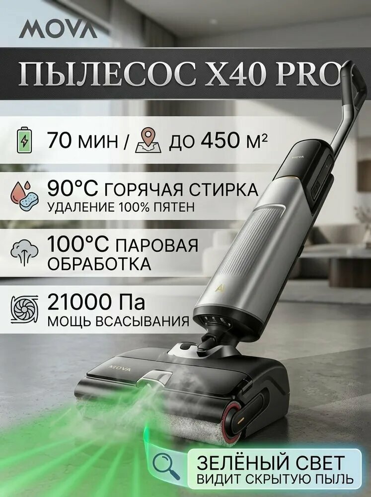 Dreame Напольный пылесос E_uzdSST3t3dkpR9En, черно-серый
