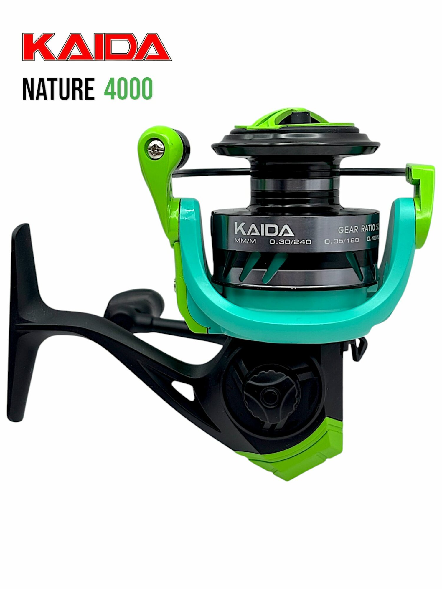 Катушка Kaida Nature 4000 5+1 подшипников для рыбалки для спиннинга удочки, кайда