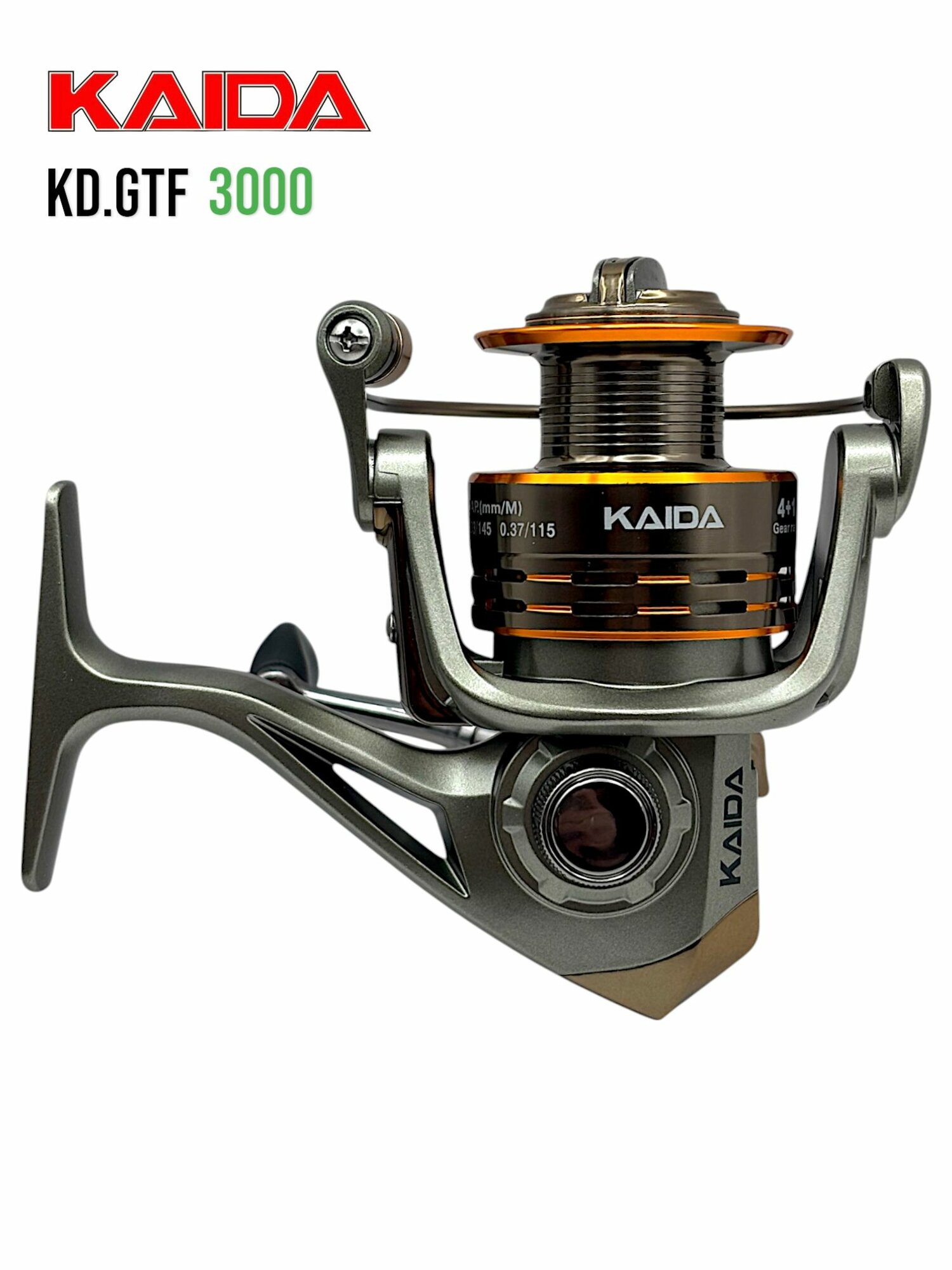 Катушка Kaida KD.GTF 3000 4+1 подшипников для рыбалки для спиннинга, удочки кайда