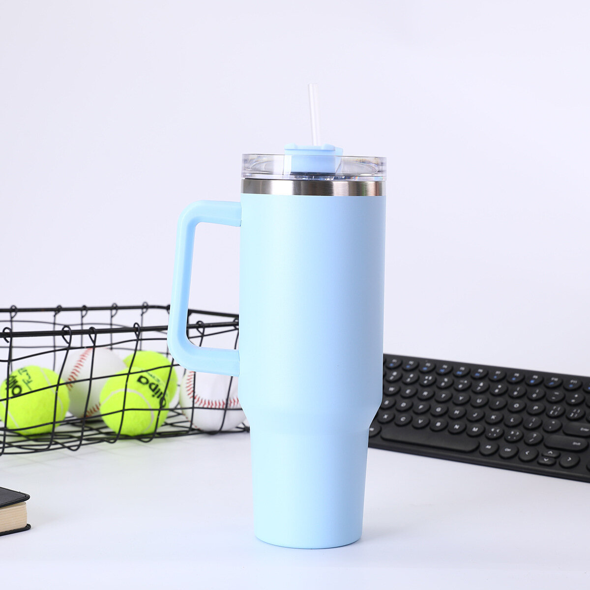 Ice Pa Cup Нержавеющая сталь Двухслойная вакуумная ручка Изолированная чашка Портативная автомобильная чашка
