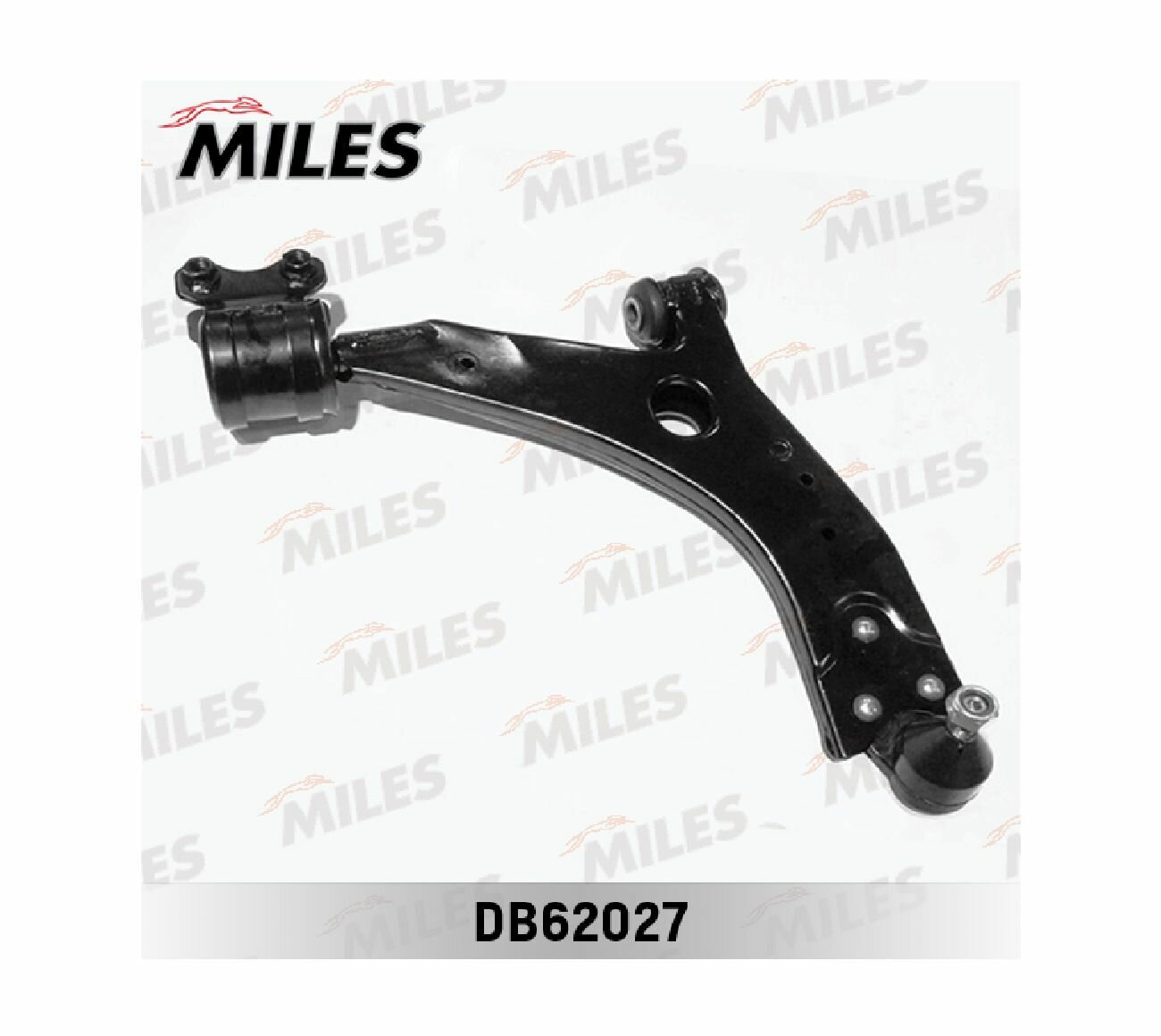 Рычаг подвески передний правый MILES DB62027 для а/м Ford Focus II, C-Max, Volvo C30, S40 II, V50, конус 21 мм.