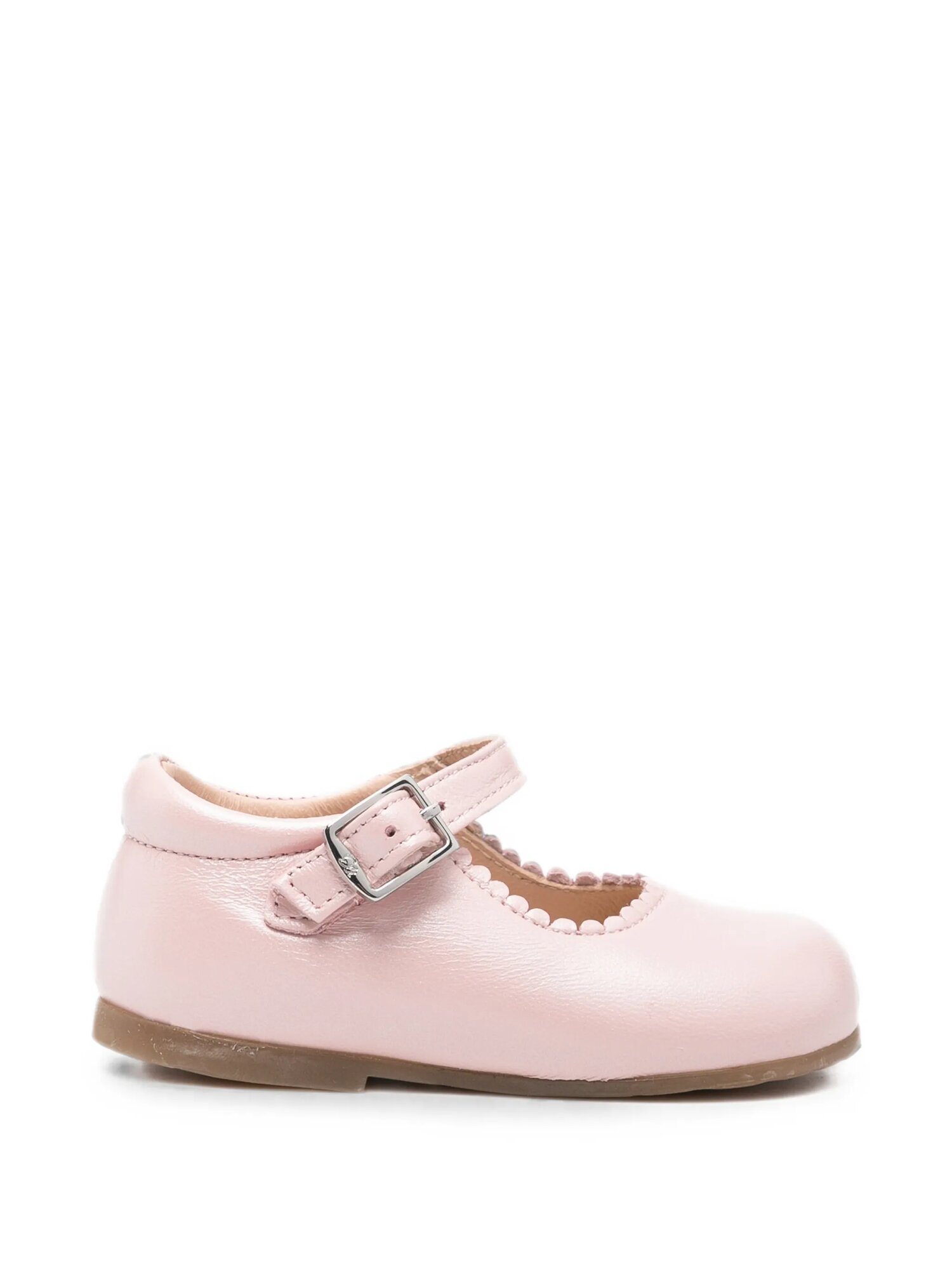 Балетки Scalloped-trim buckle-fastening ballet flats