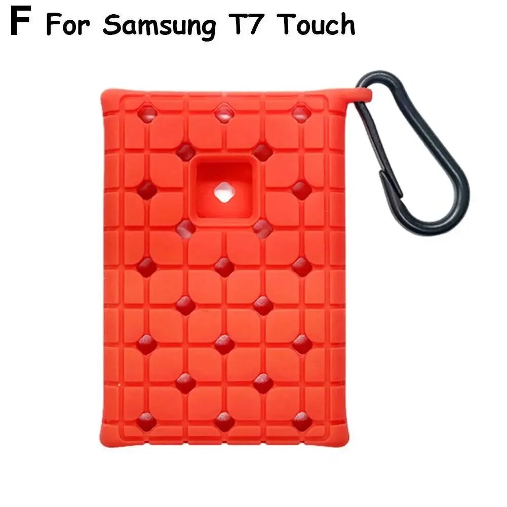 Красный силиконовый чехол для Samsung T7 Touch, Color: F