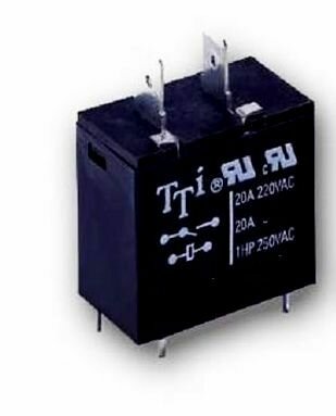 TRKA-12VDC-FD-AP-R , 12VDC, 20А, 1 вкл , Реле электромеханическое, сигнальное, TTI