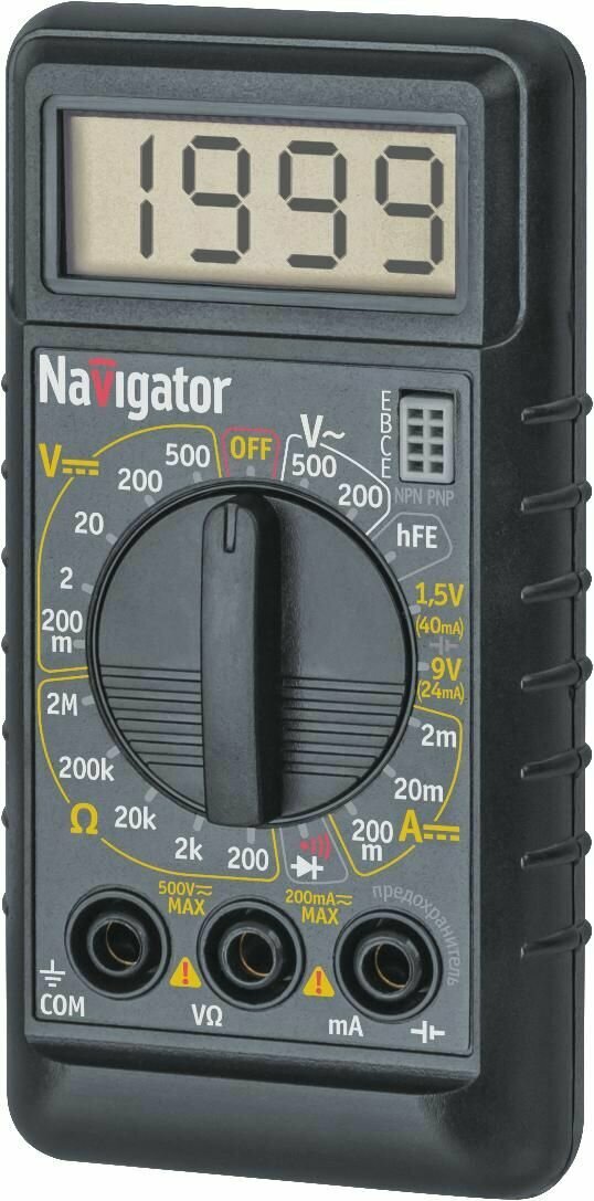 Мультиметр цифровой navigator nmt-мм04-182, m182