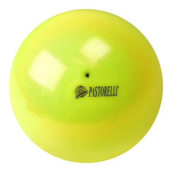 Мяч PASTORELLI 18см. 00025 Жёлтый GLITTER HV FIG