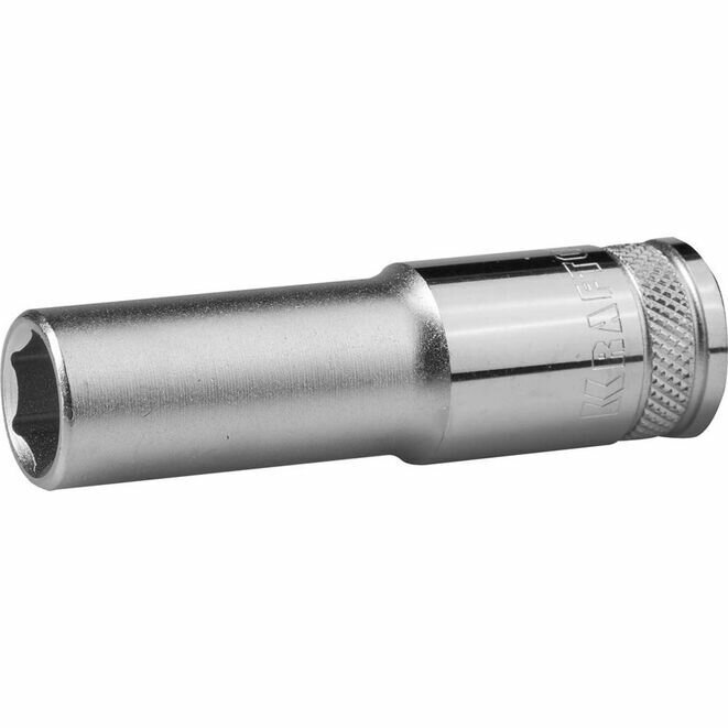 Торцовая головка удлиненная KRAFTOOL 1/2", 14 мм, Cr-V сталь, хромированная