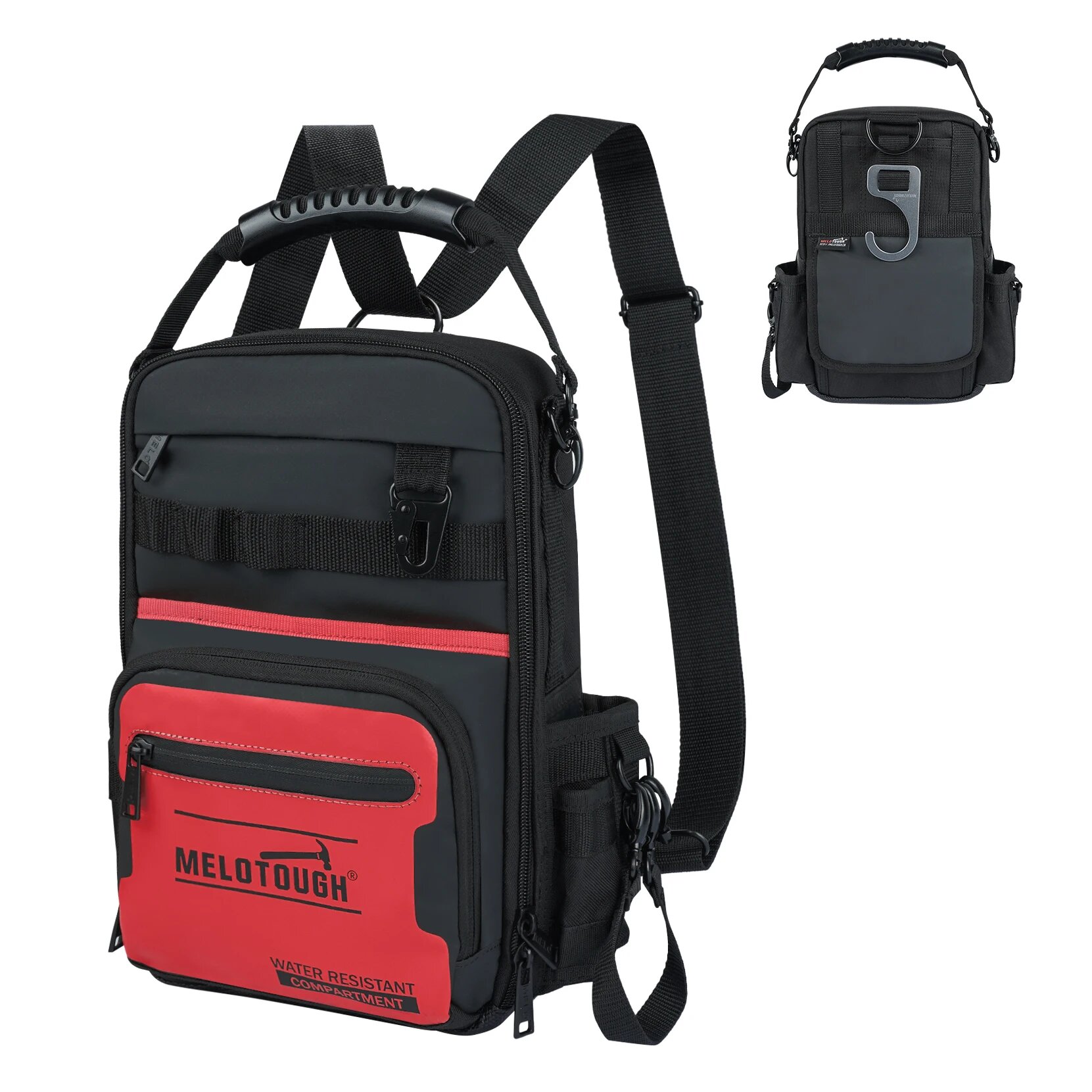Рюкзак для инструментов MELOTOUGH STB01-Red, серый