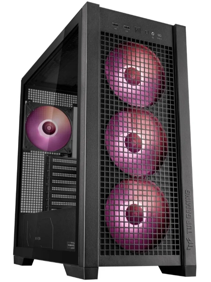 Компьютерный корпус TUF Gaming GT302 ARGB 90DC00I0-B19000 черный - Midi Tower