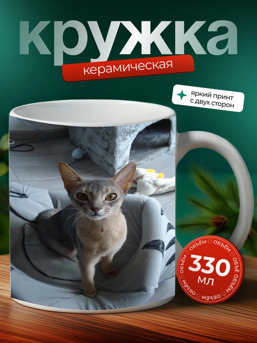 Кружка Йеменский агат кот 27,