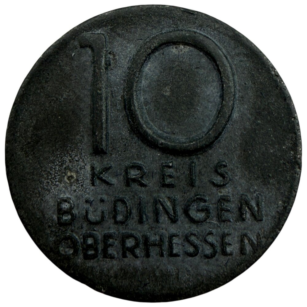 Германия, Бюдинген 10 пфеннигов 1914-1924 гг.