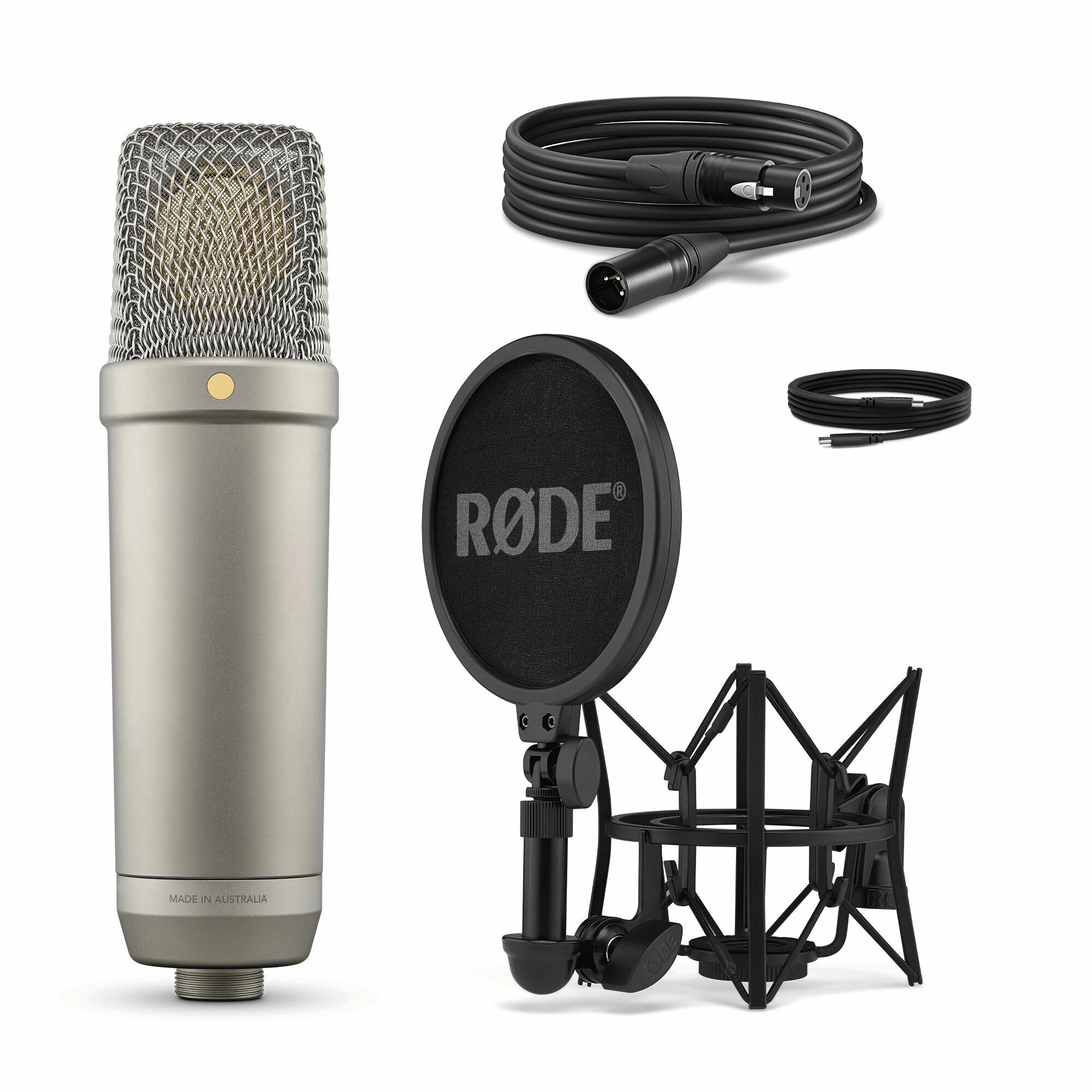 Студийный микрофон Rode NT1 5th Generation Silver с подключением по XLR и USB
