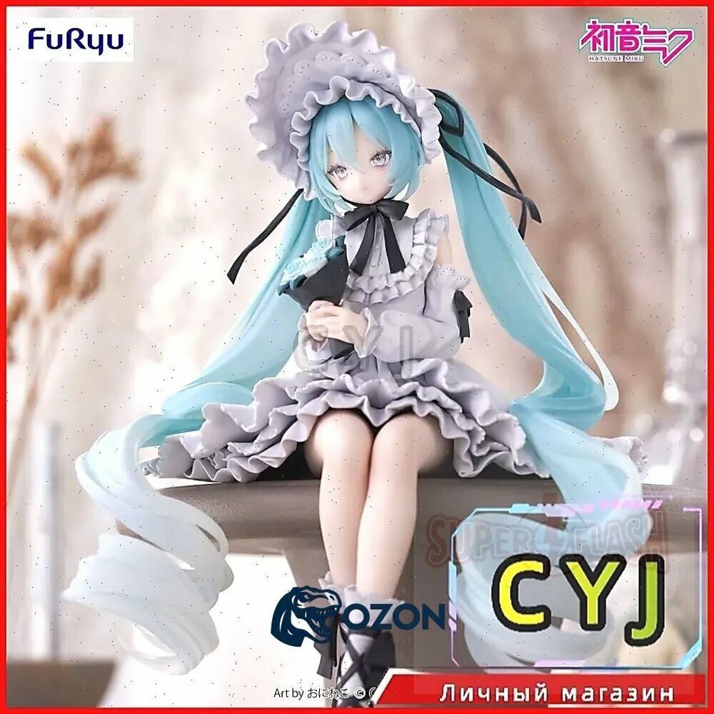 FuRyu Аниме фигура/MIKU Noodle Stopper Figure Vintage Doll/CYJ