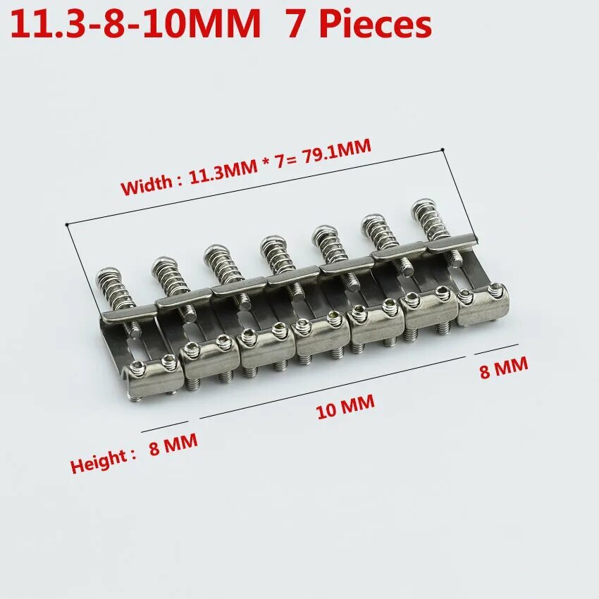 Комплект (6/7 шт.) винтажное седло для гитары guitarfamily TC4 11.3-8-10MM 7 Pcs