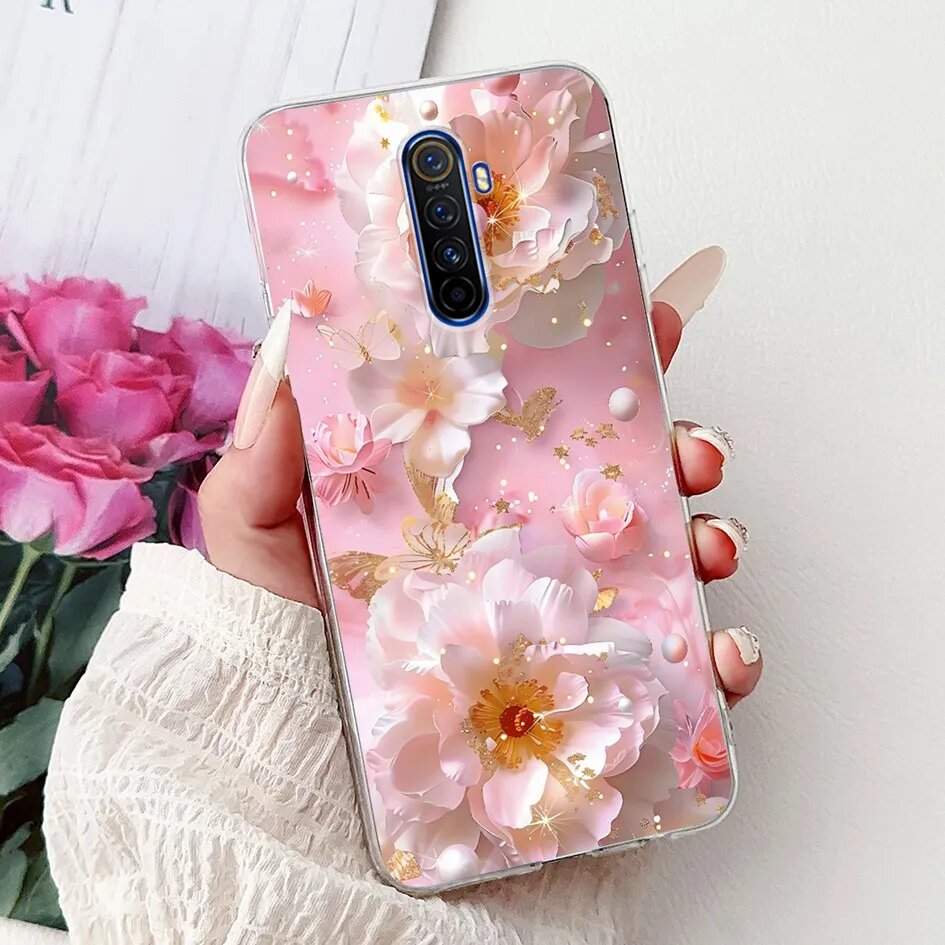 Чехол для Realme X2 Realme X2 Pro, чехол RMX1931 RMX1991, модный цветочный TPU-6048, For Realme X2