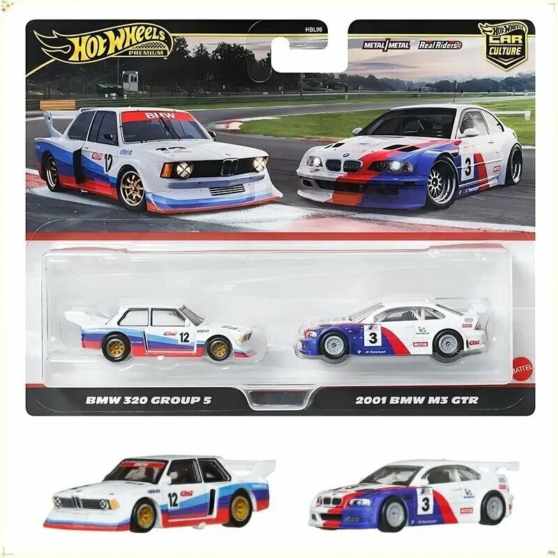 Машинка Premium Car Culture 2-Pack HBL96-BMW 320 Group 5 & 2001 BMW M3 GTR