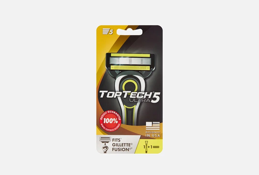 TOPTECH Ultra 5 Бритвенный станок + 1 сменная кассета 1 шт