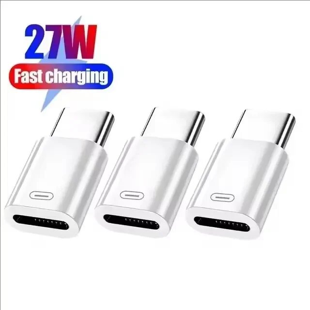 Адаптер Для Быстрой Зарядки IOS-USB C, Конвертер Для Передачи Данных Lightning-Type C Для Устройств iPhone, Samsung, Google
