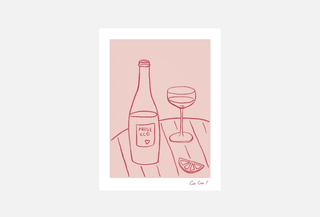 OTS HOME Prosecco, 30х40 см Постер 1 шт