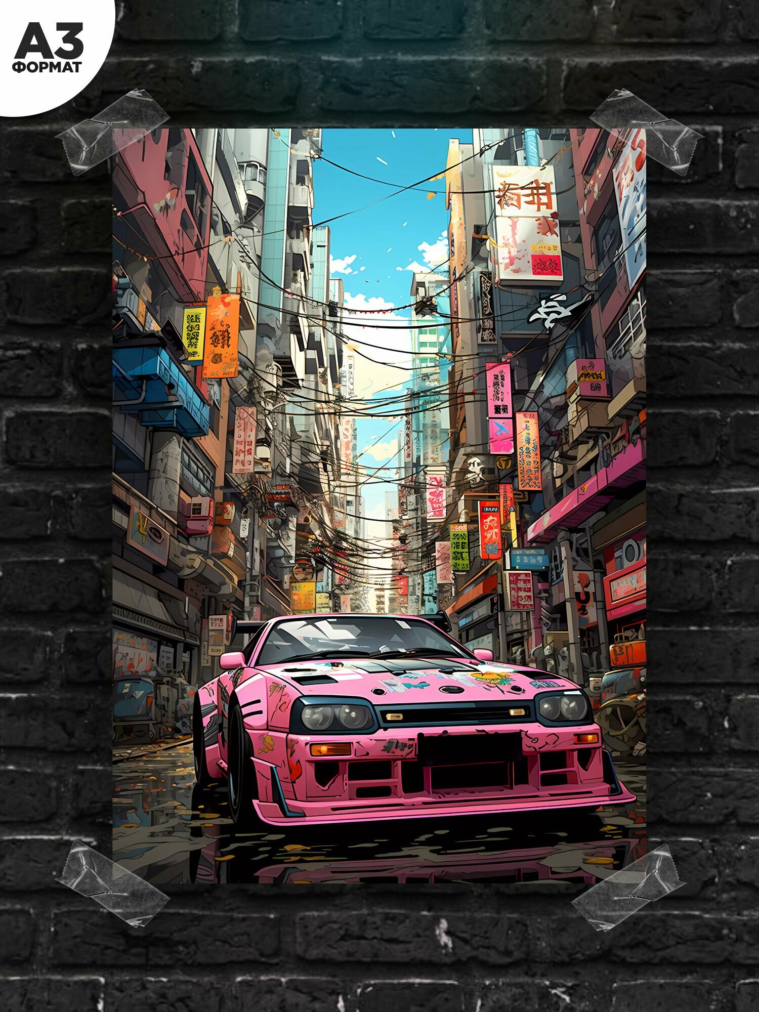 Постер JDM, Японский стиль, Машина