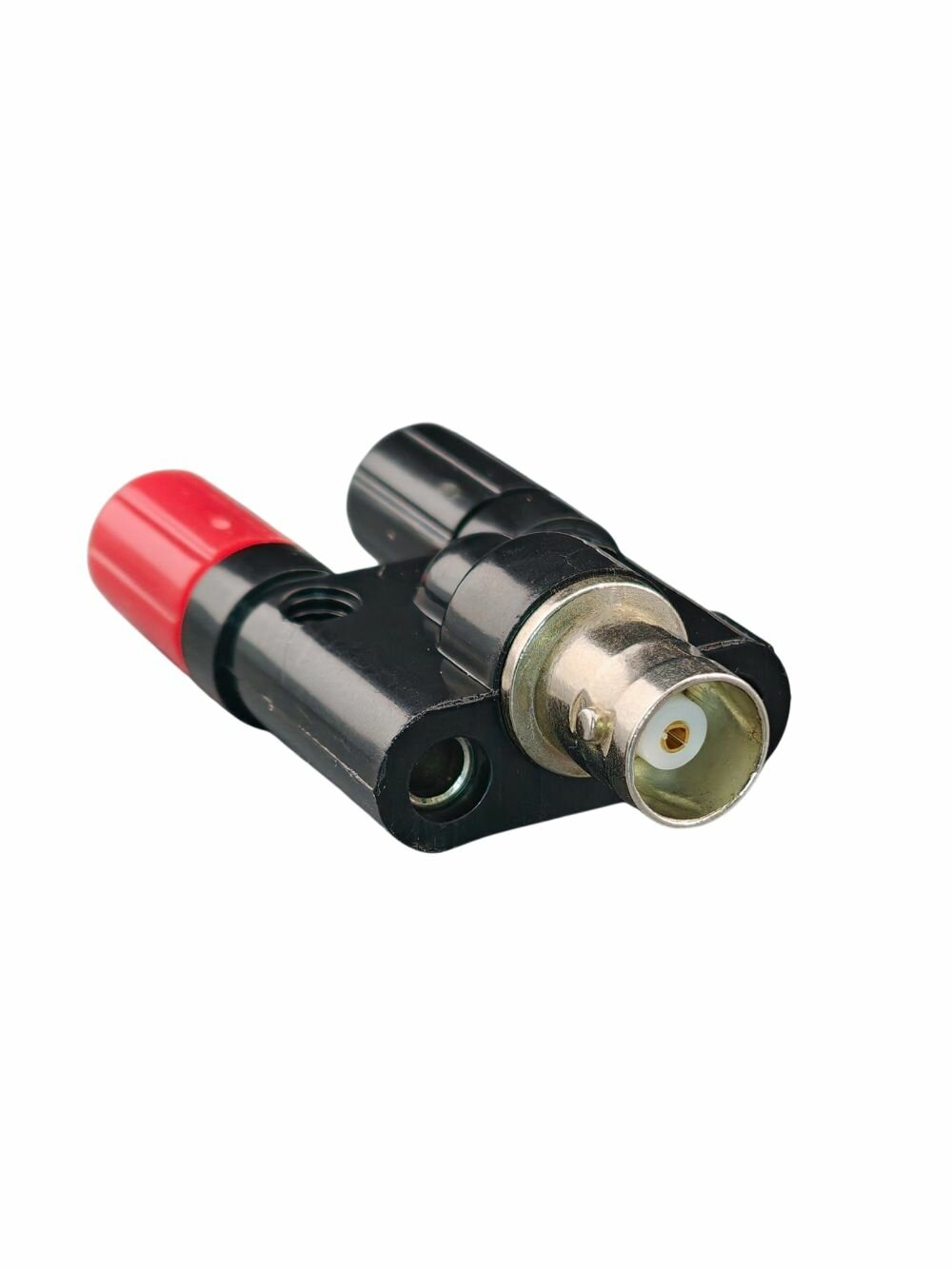 1шт. Переходник BNC гнездо - 2*banana гнездо, Cleqee P7008