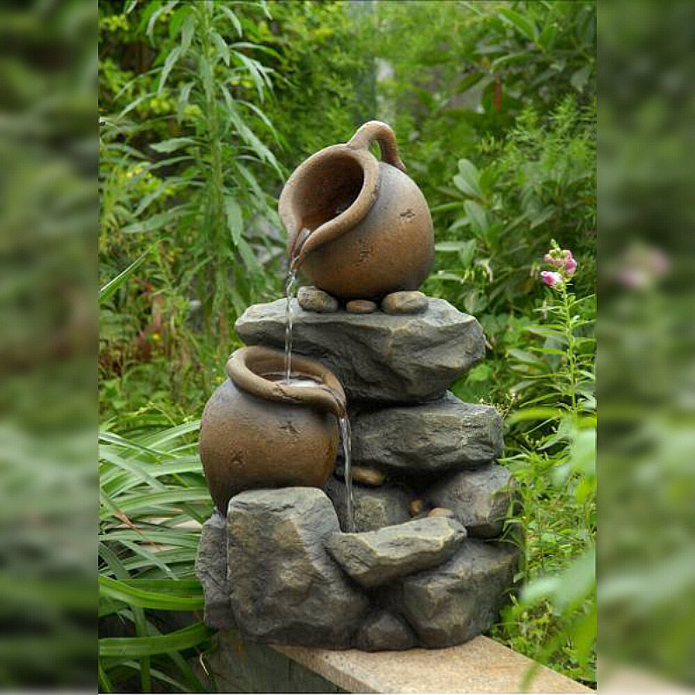 Декоративный фонтан Waterfall "Восточный Каскад", полистоун, 54х33х32 см