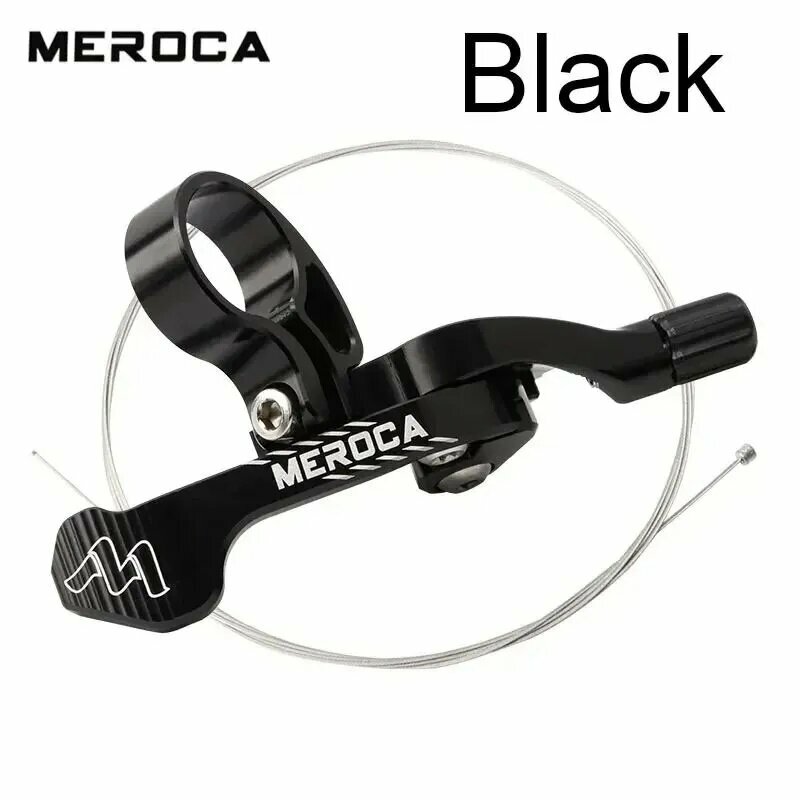 MEROCA Проводной remote-переключатель высоты седла для велосипеда Регулируемый рычаг управления подседельным штырём MTB / шоссейного велосипеда
