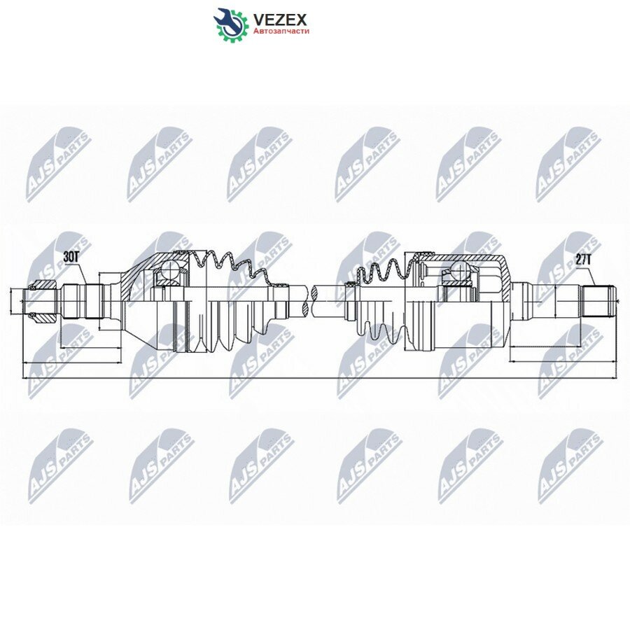NTY NPW-PL-034 Вал приводной