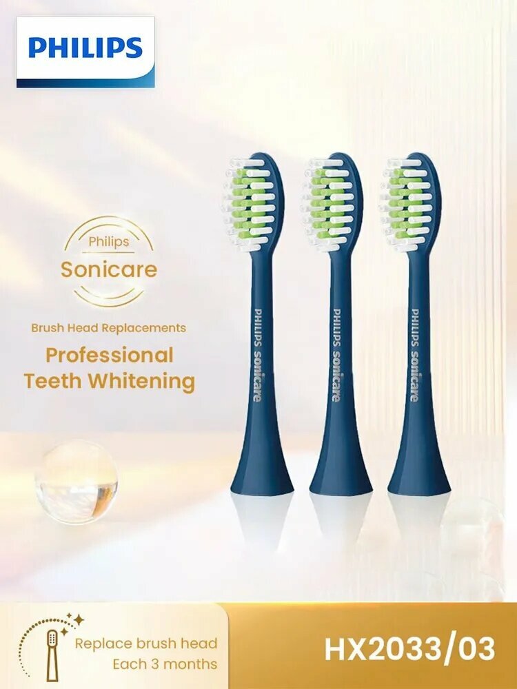 Замена головки щетки Philips Sonicare C1 Proresults HX2033