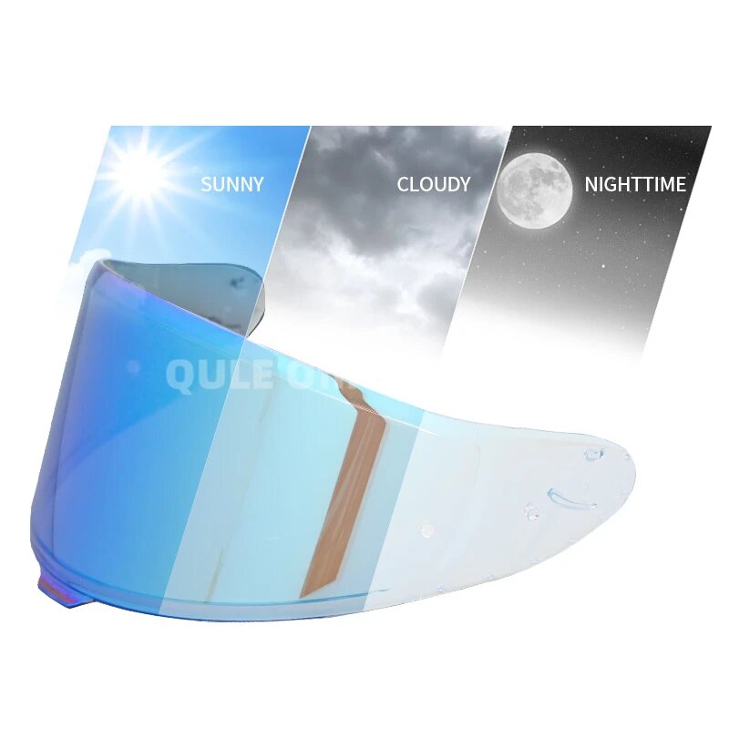 Для SHOEI RF1400 NXR2 CWR-F2 CWR-F2R Z8 X15 X-Fifteen X-SPR Pro Шлем Козырек Линза photochromic Blue