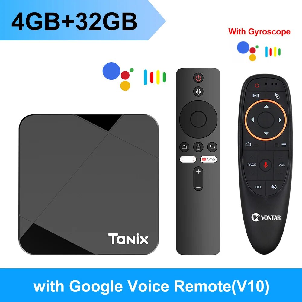 Tanix TX5 ТВ-бокс Android 14 2/16 ГБ, 4/32 ГБ, 64 ГБ Американская вилка, 4G32G G10S