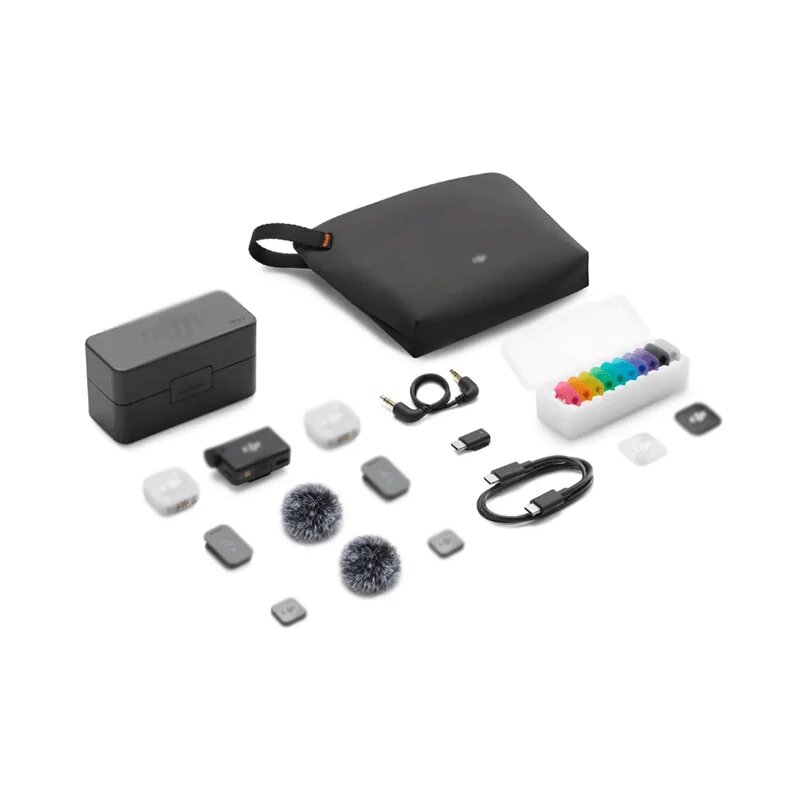 DJI Mic Mini 2 (2TX + 1RX) с зарядным кейсом для Osmo Pocket 4/3/Nano/360/Action 6
