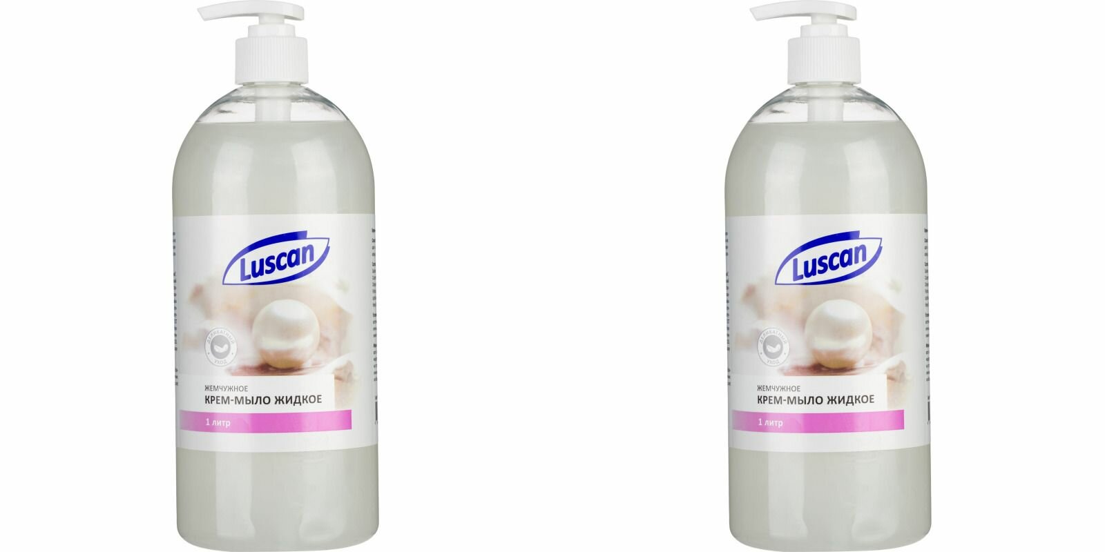 Luscan Мыло жидкое Жемчужное, 1 л, 2 шт