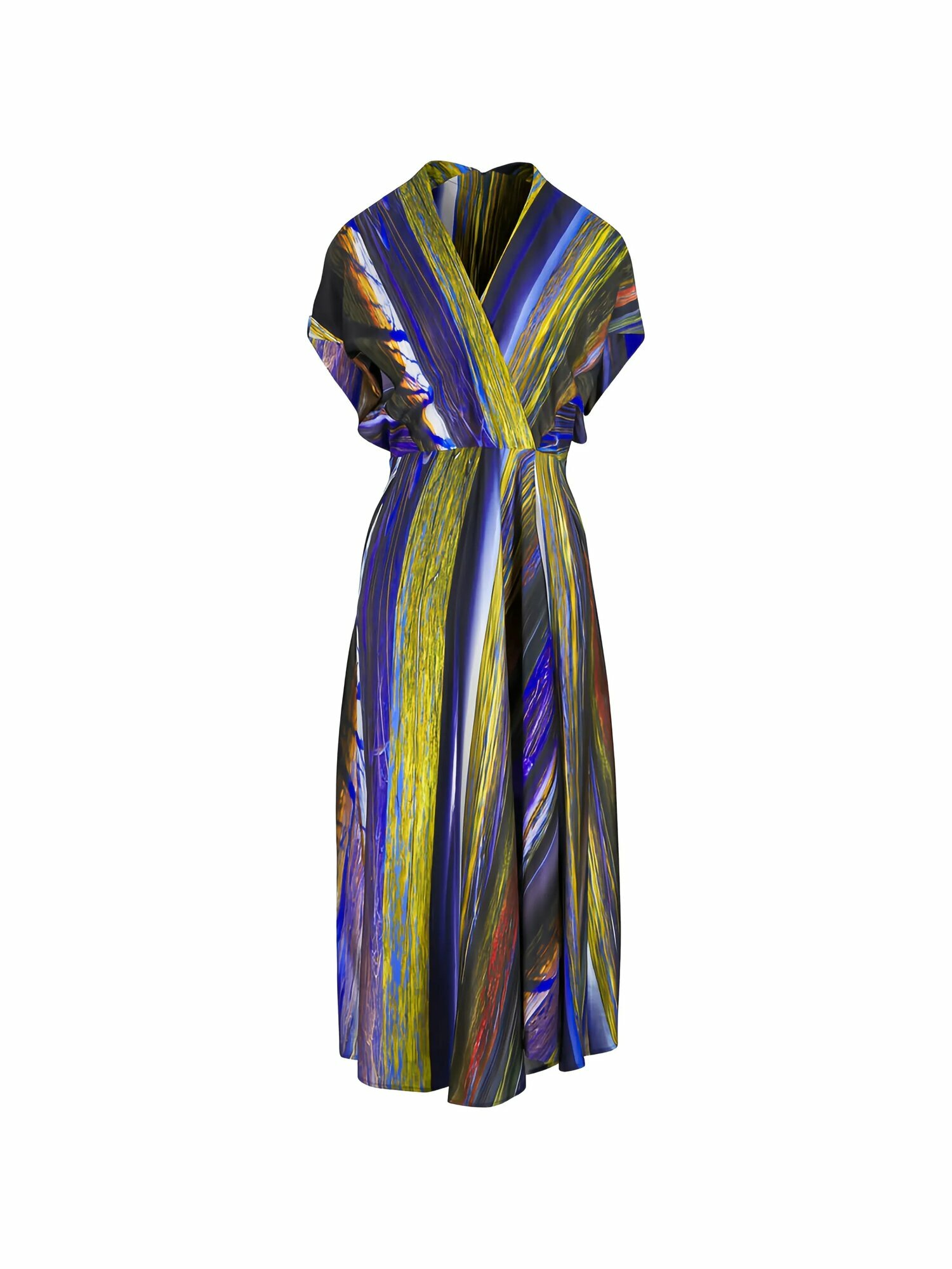 Платье Abstract-print wrap dress