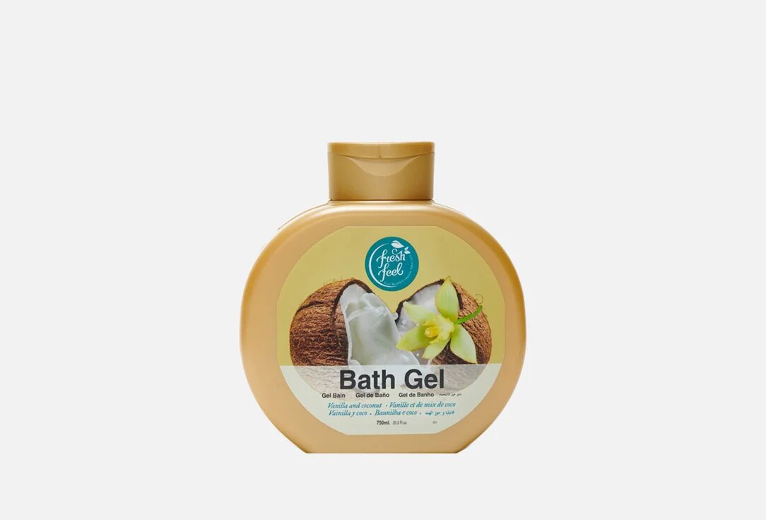 Fresh feel MOUSSEL SHOWER GEL VANILLA & COCONUT Гель для душа 750мл