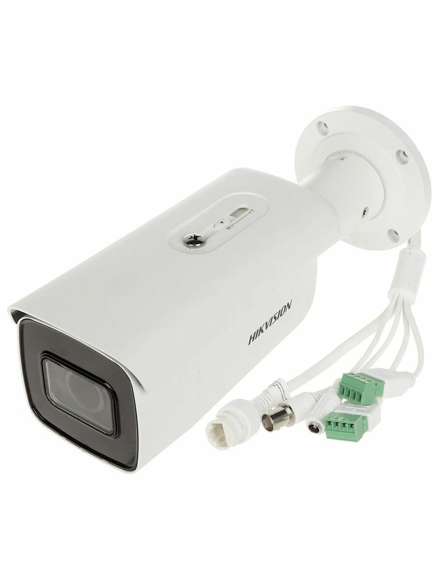 Видеокамера IP HIKVISION DS-2CD2643G2-IZS 4Мп уличная цилиндрическая с подсветкой до 60м и технологией AcuSense; моторизированный вариообъектив 2.8-12